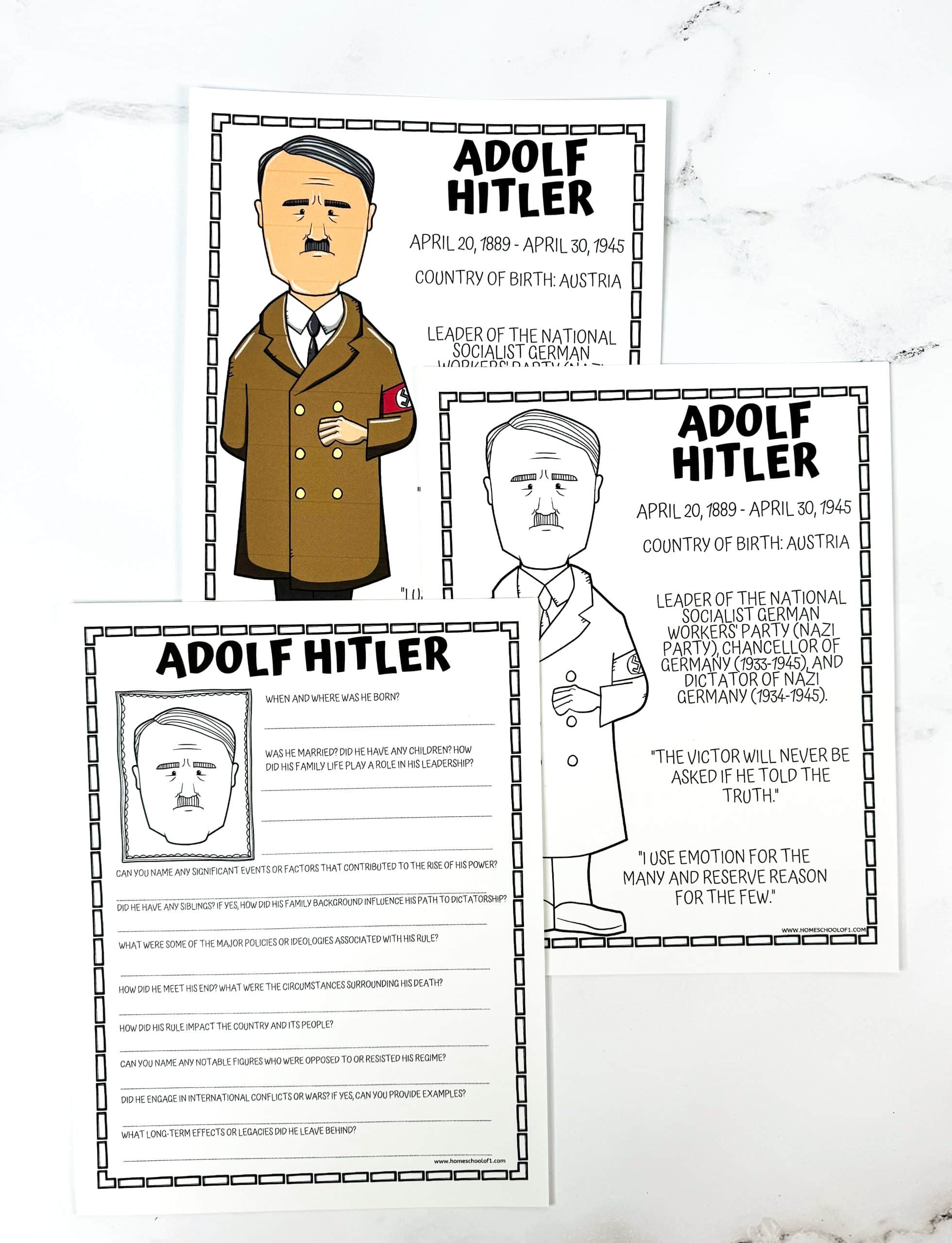Famous Dictatorship Worksheets