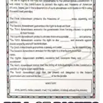 Free Bill of Rights Worksheet (Fill in the Blank)