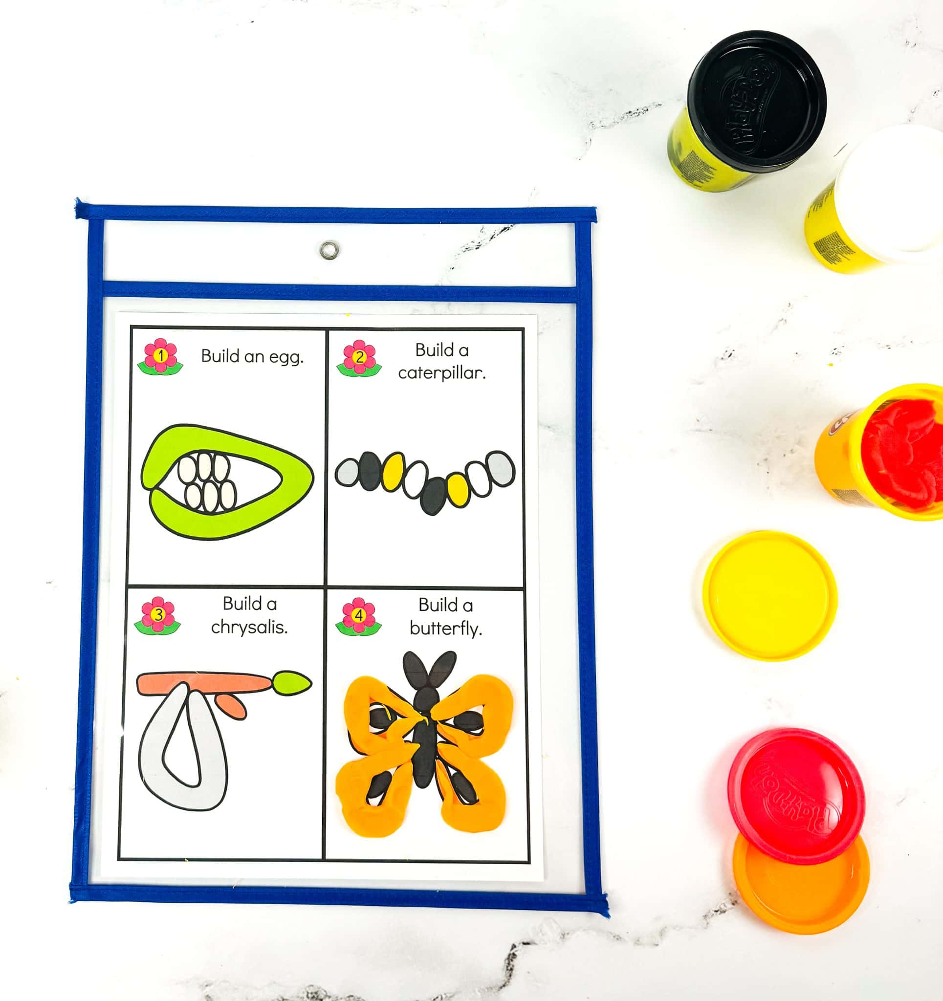 Free Life Cycle Playdough Mats for Hands-On Learning