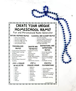 Homeschool Name Generator | Finding The Perfect Name