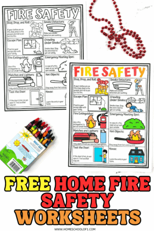 Free Home Fire Safety Worksheet For Kids