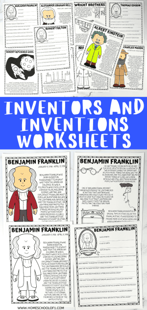 Famous Inventors and Inventions Worksheets