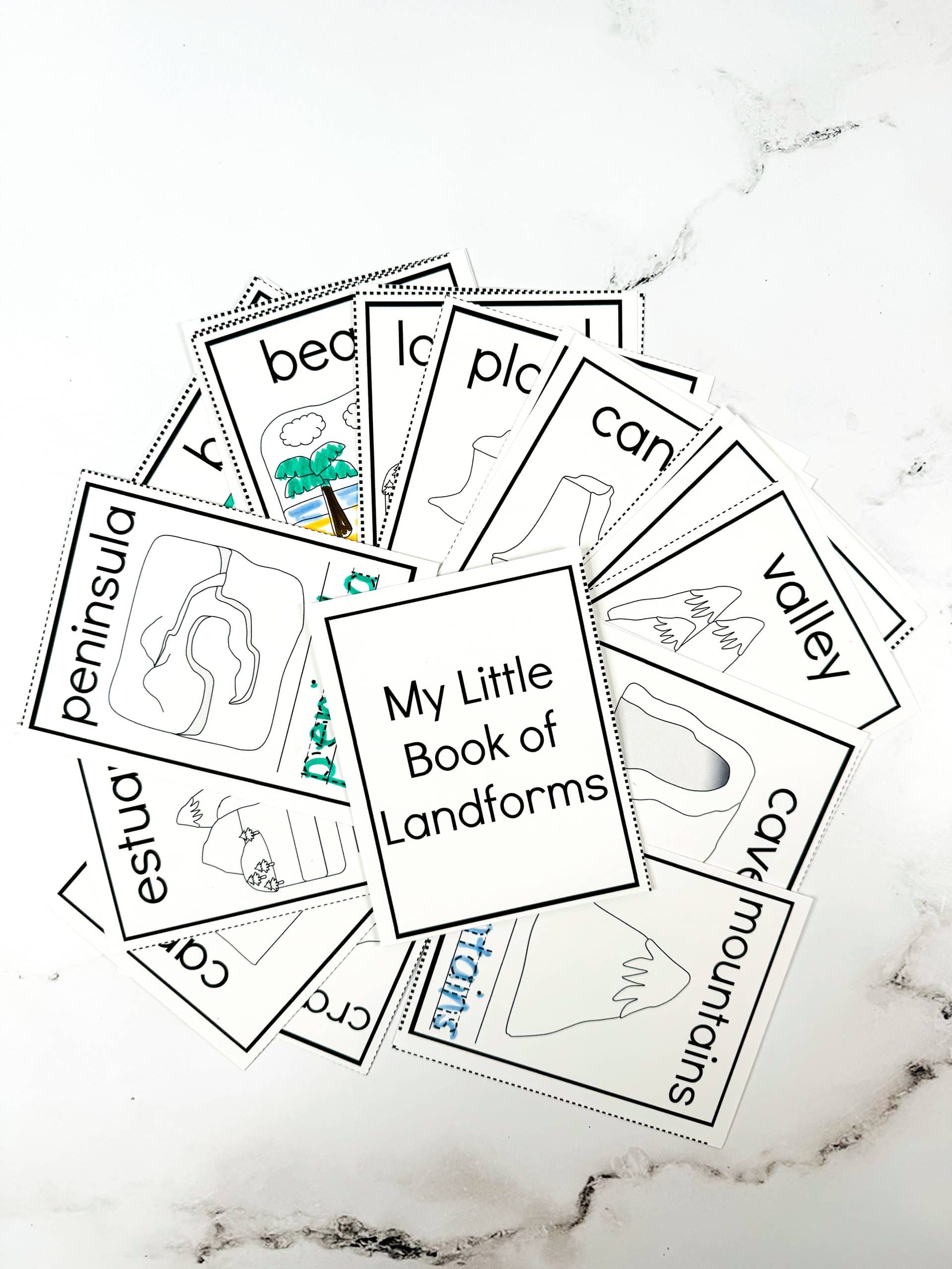 Free Landforms Worksheets For Kids