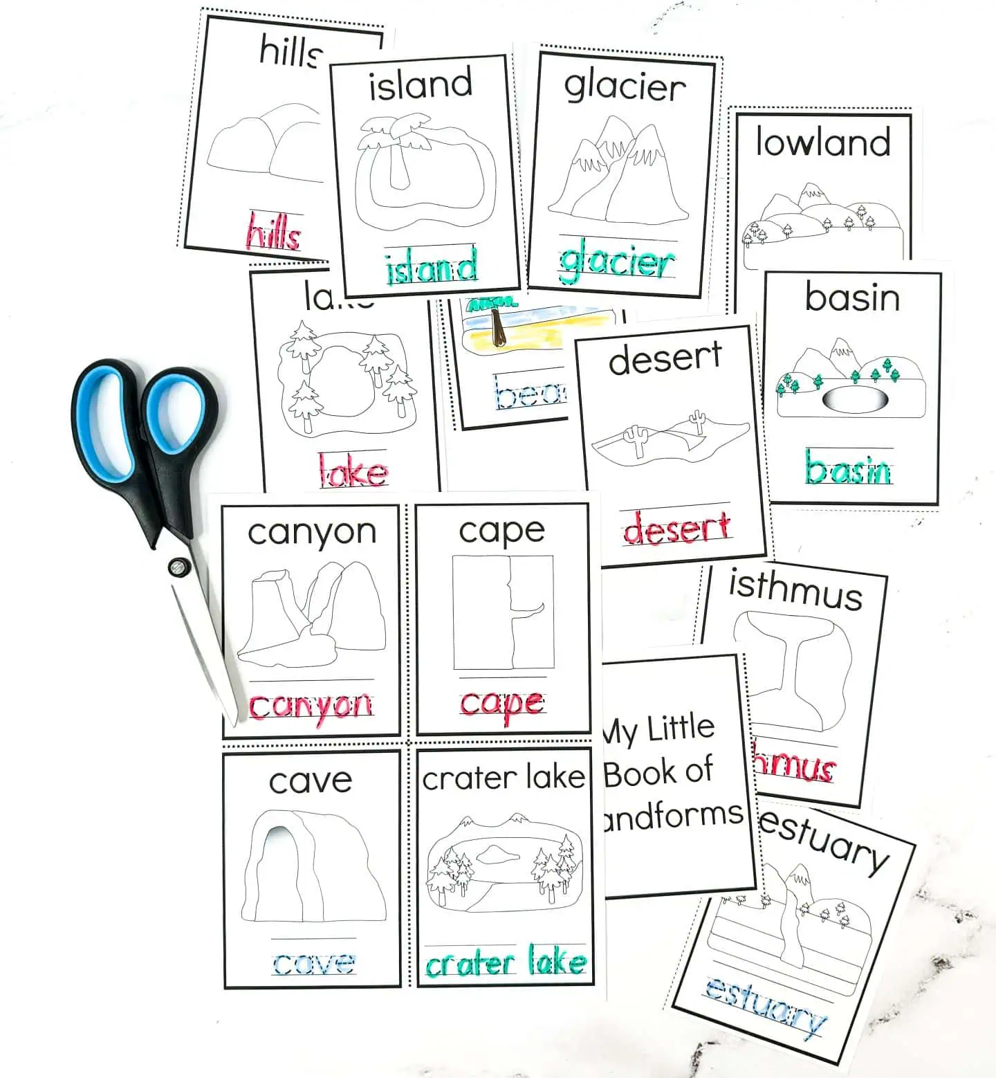 Free Landforms Worksheets For Kids