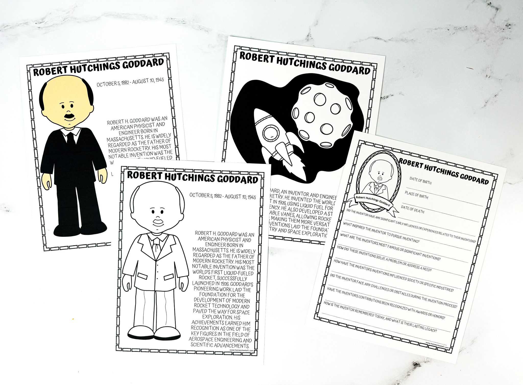 Famous Inventors and Inventions Worksheets