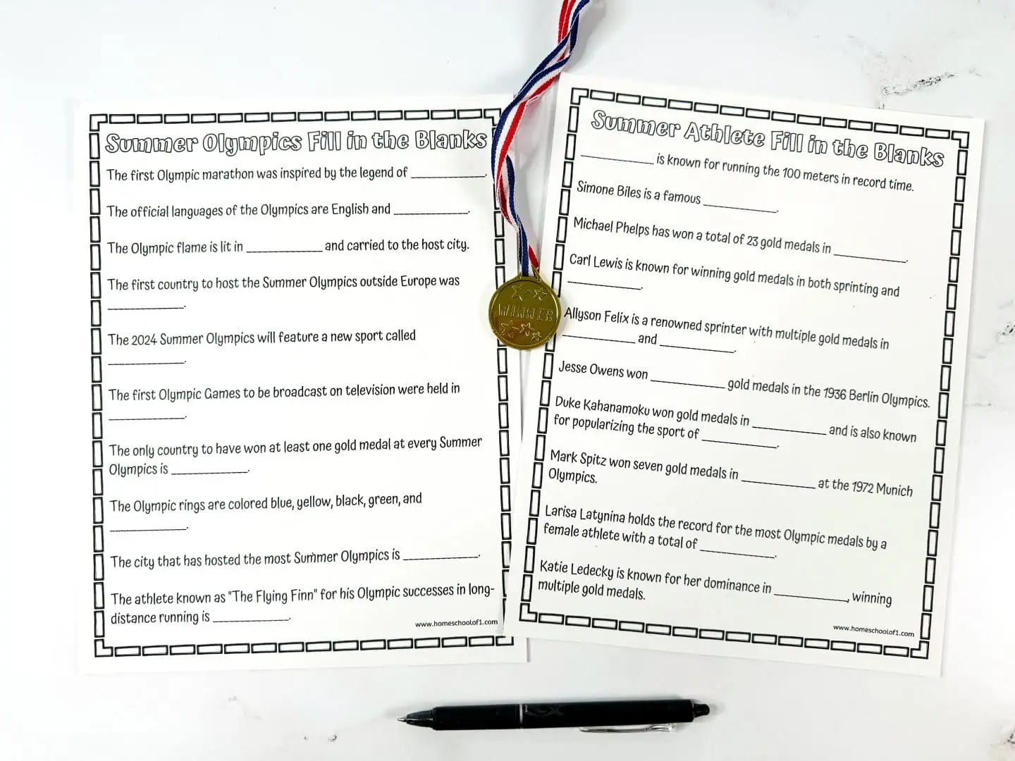 Ultimate Summer Olympics Worksheet For Kids
