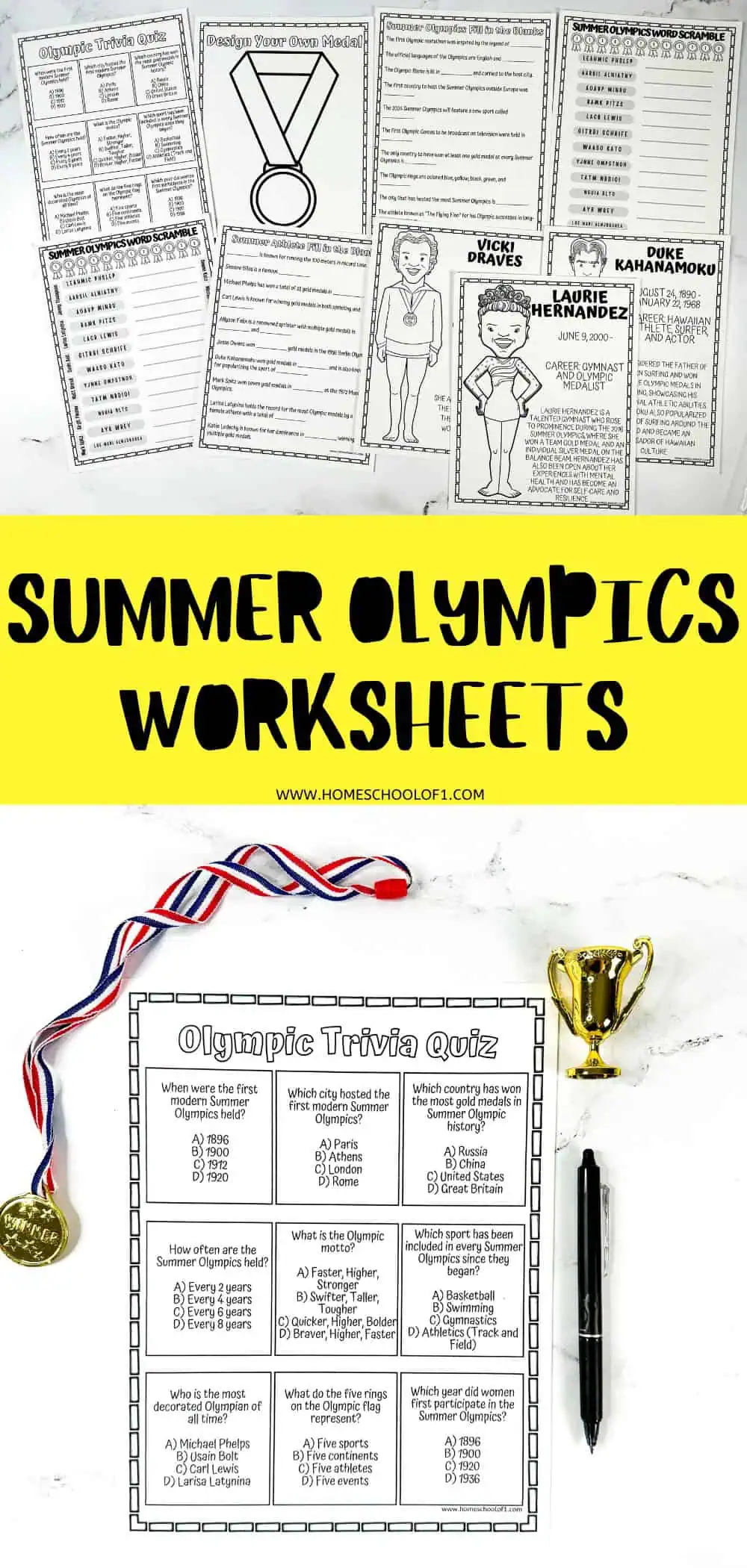 Ultimate Summer Olympics Worksheet For Kids