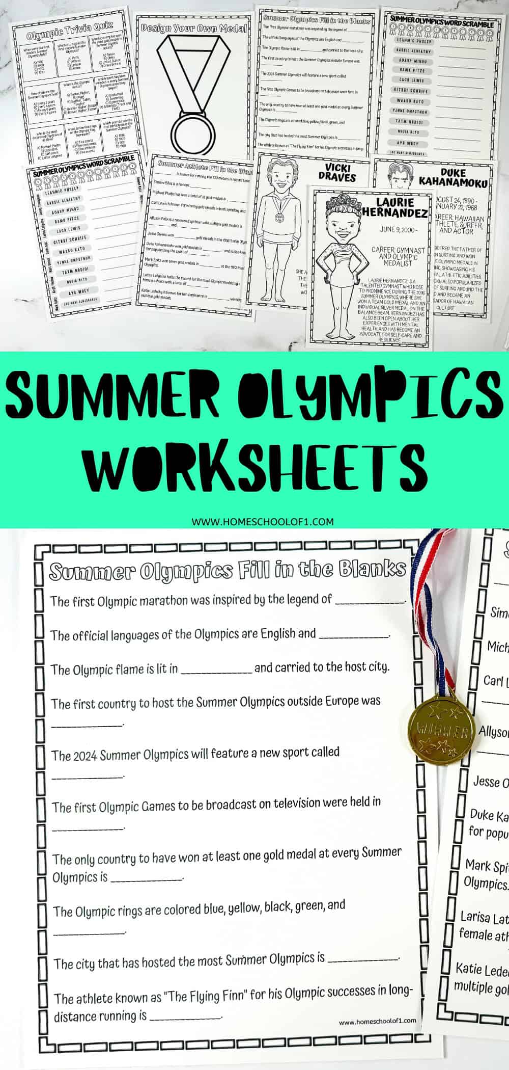 Ultimate Summer Olympics Worksheet For Kids