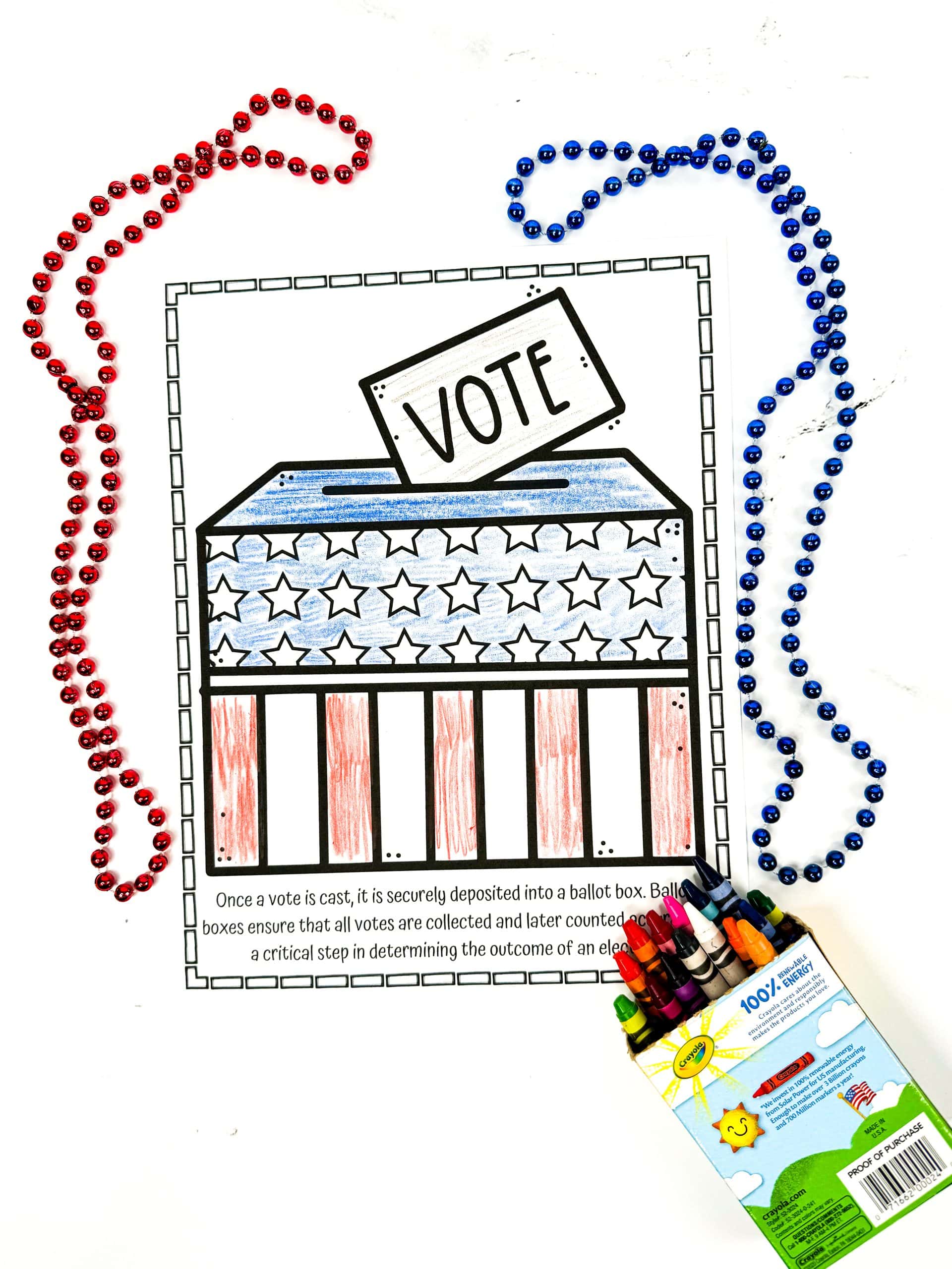 Election Day Coloring Pages (Free Worksheets)