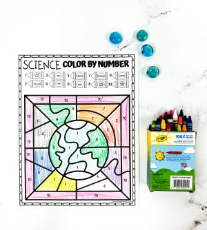 Science Color By Number Worksheets (9 Free Coloring Pages)