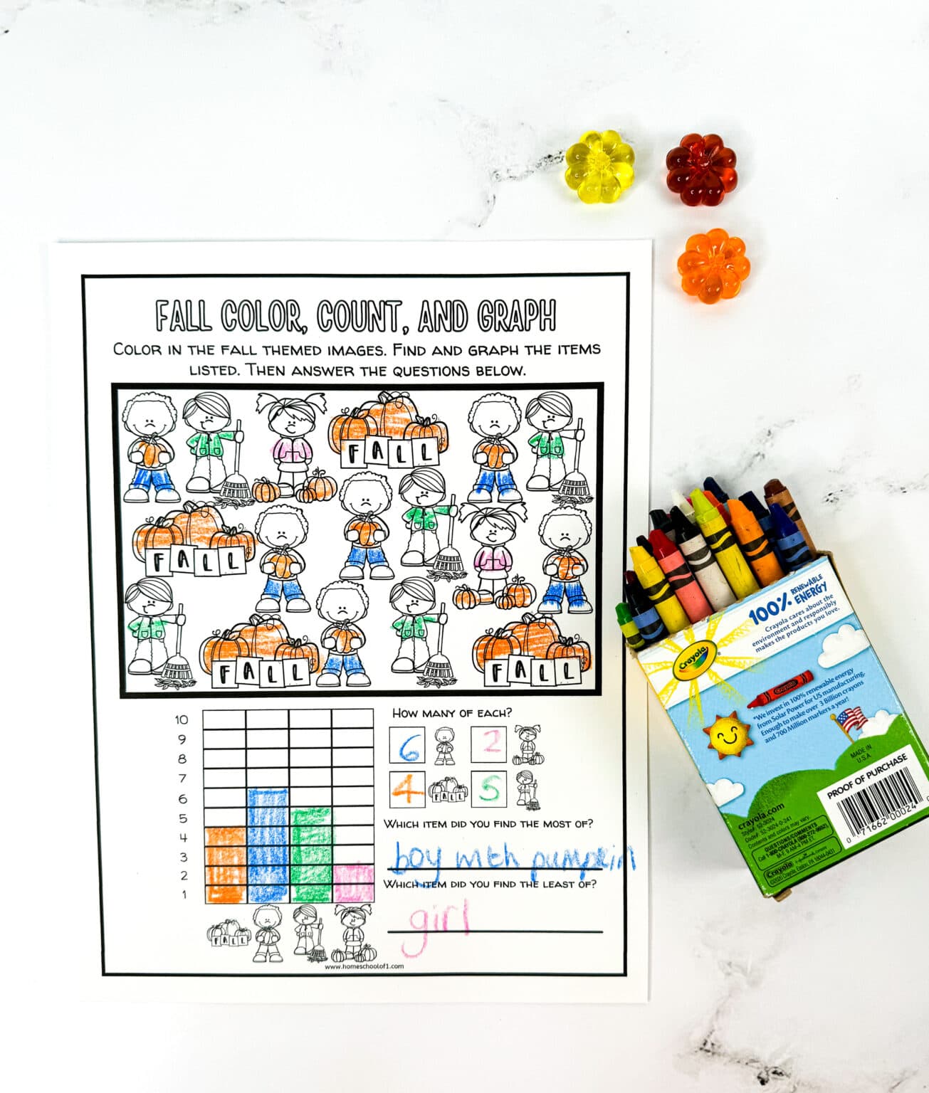 Free Fall Graphing Worksheets