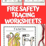 Free Fire Safety Tracing Worksheets