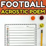 3 Free Football Acrostic Poem Templates