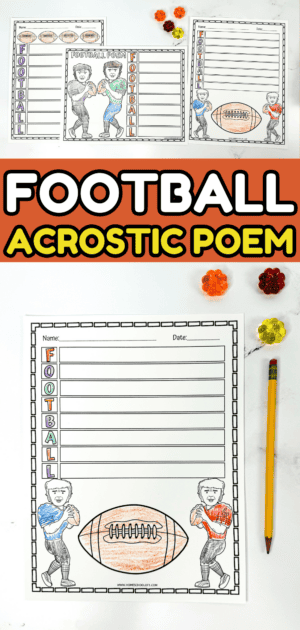 3 Free Football Acrostic Poem Templates