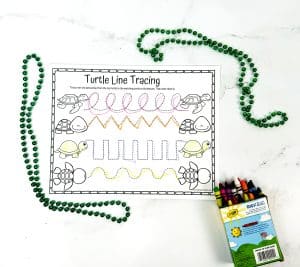 Turtle Tracing Worksheet (Free Printable)