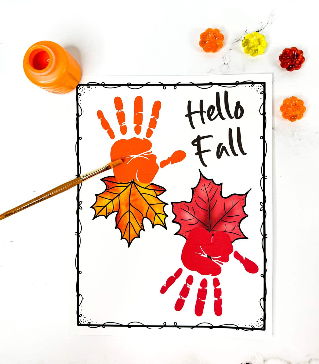 Free Fall Handprint Printables