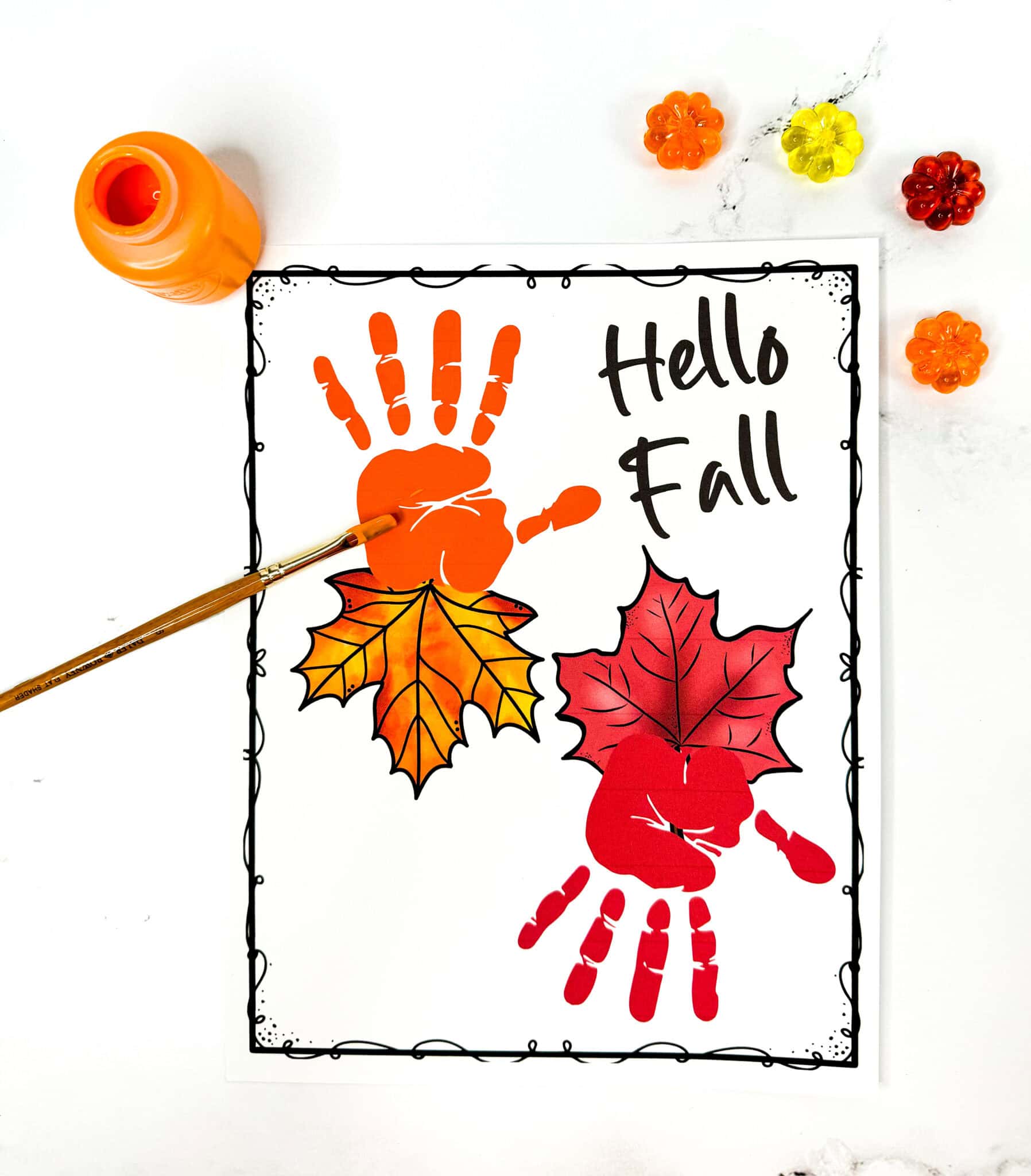 Free Fall Handprint Printables