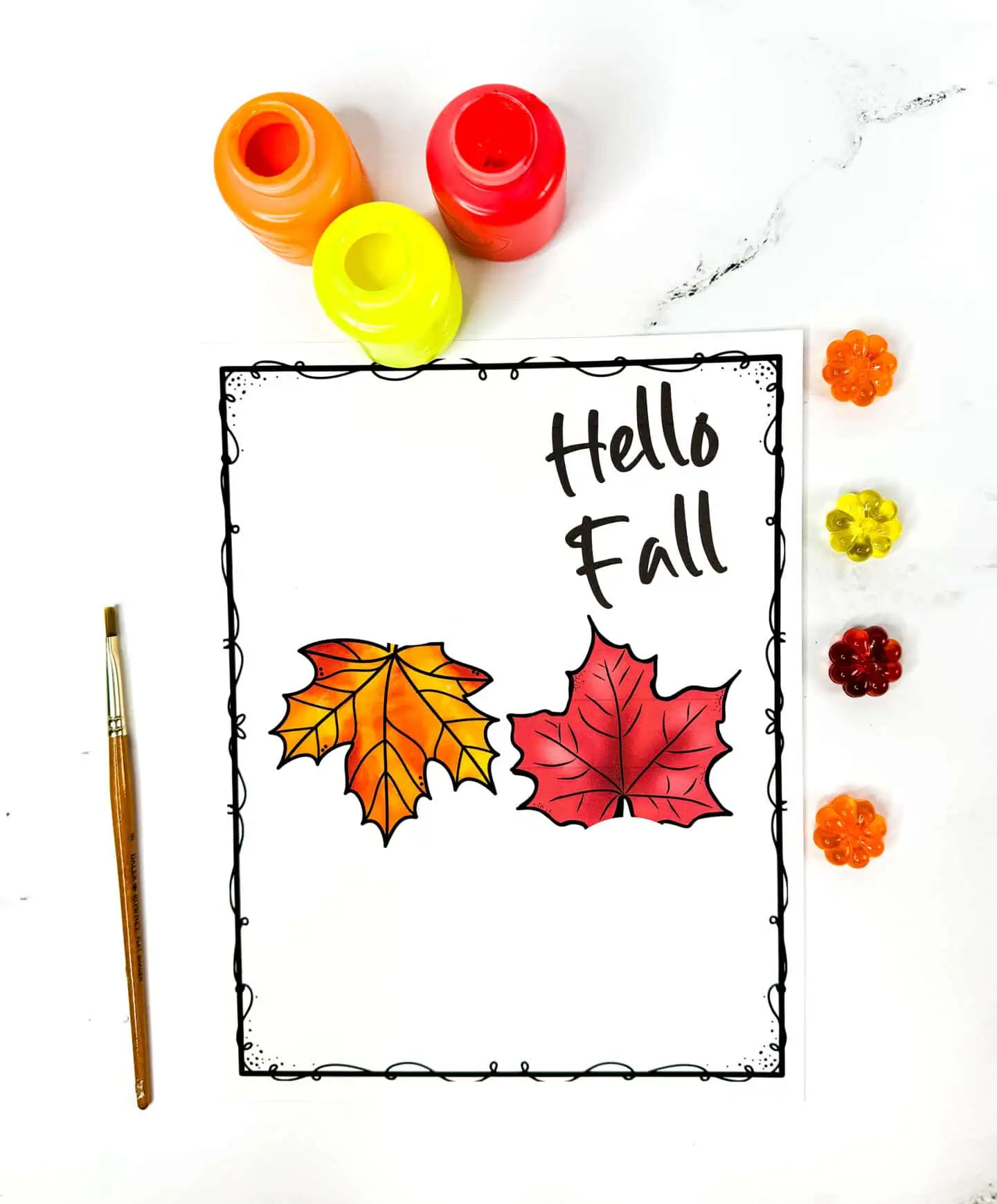 Free Fall Handprint Art Printables