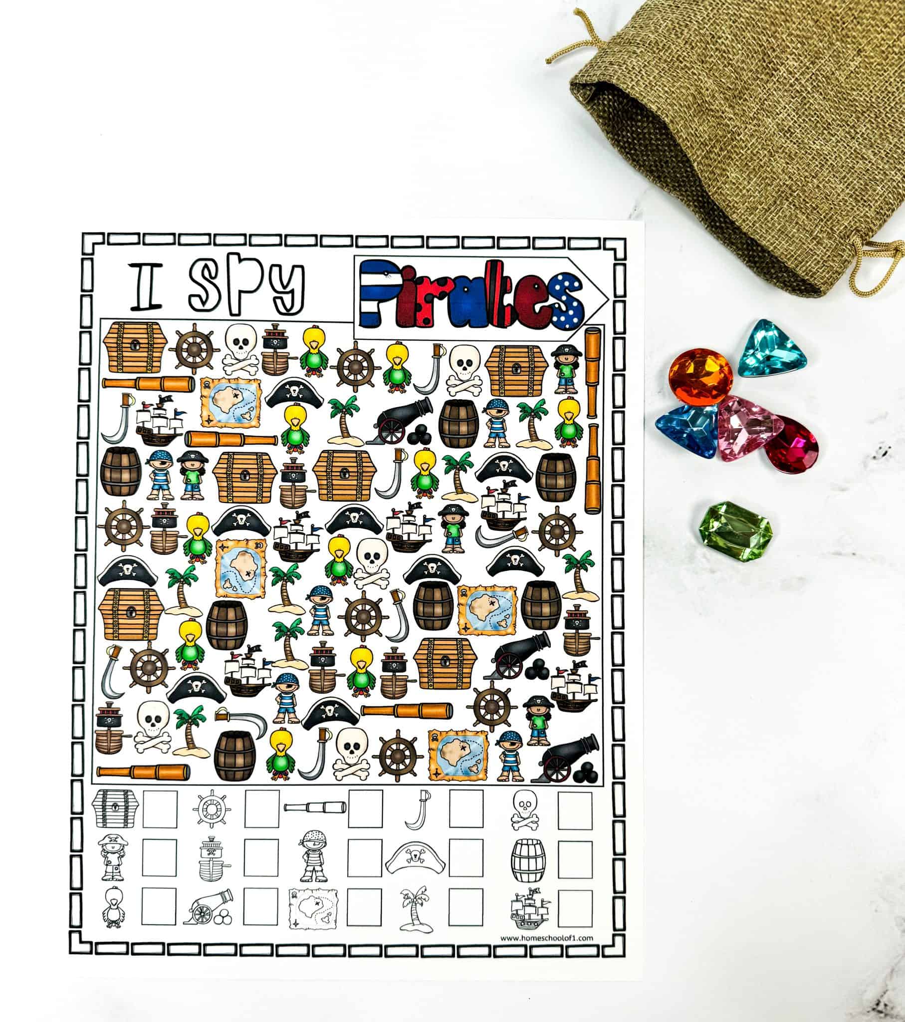 Free I Spy Printable Worksheets