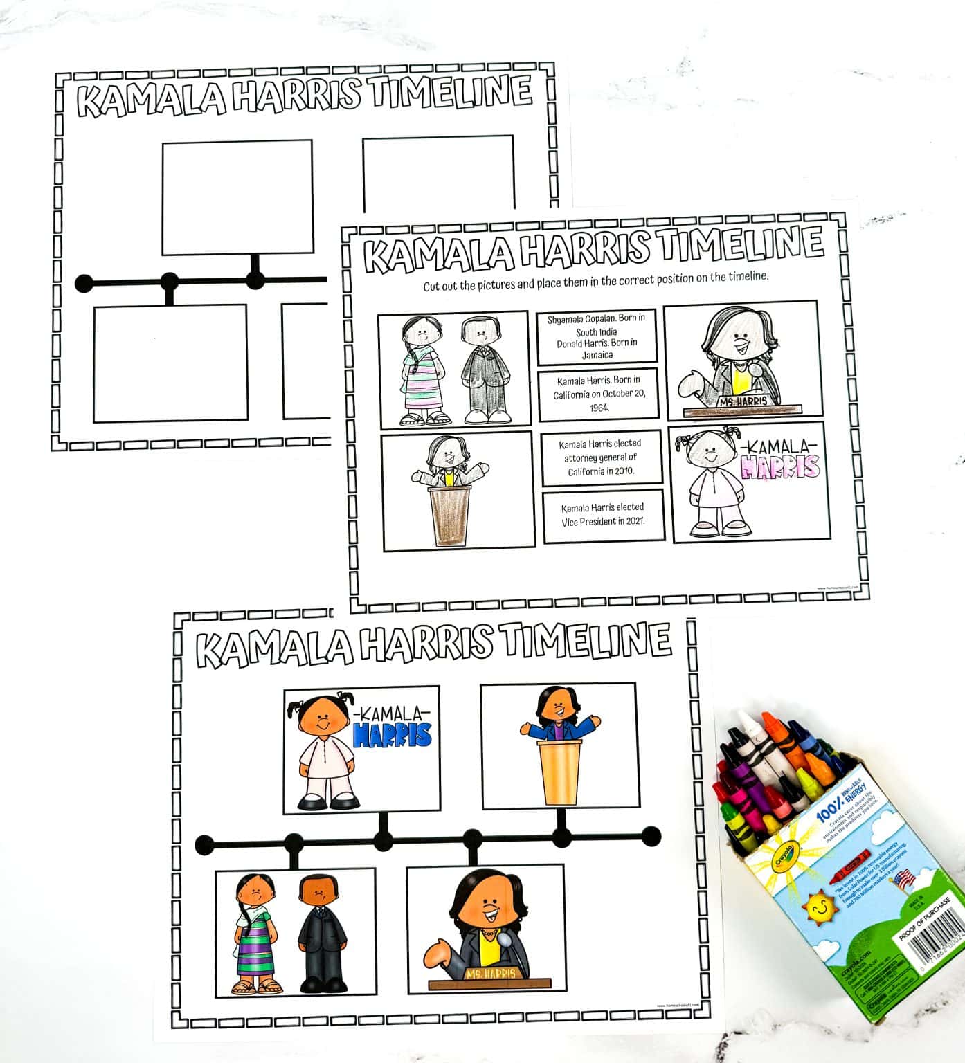 Kamala Harris Worksheet (Free Printables)