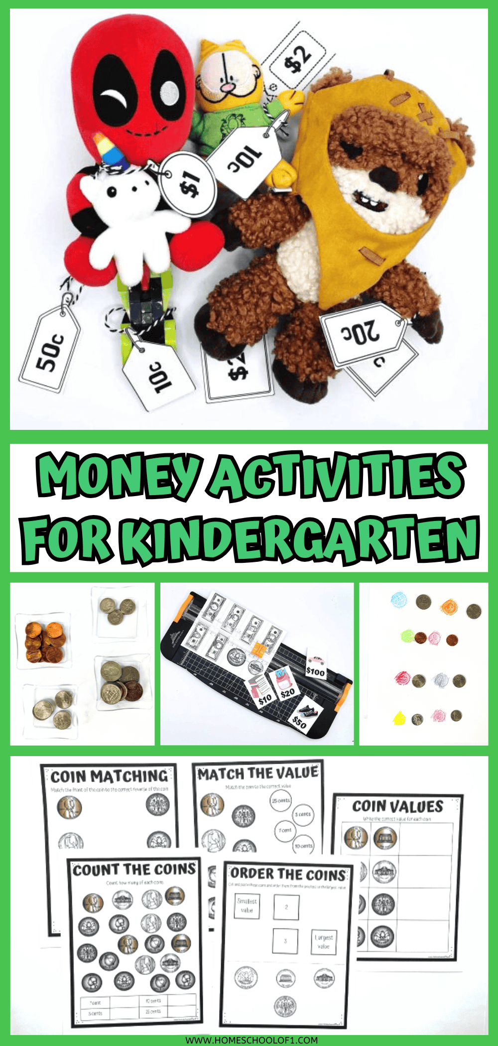 Money Activities for Kindergarten: Games, Coins & Worksheets