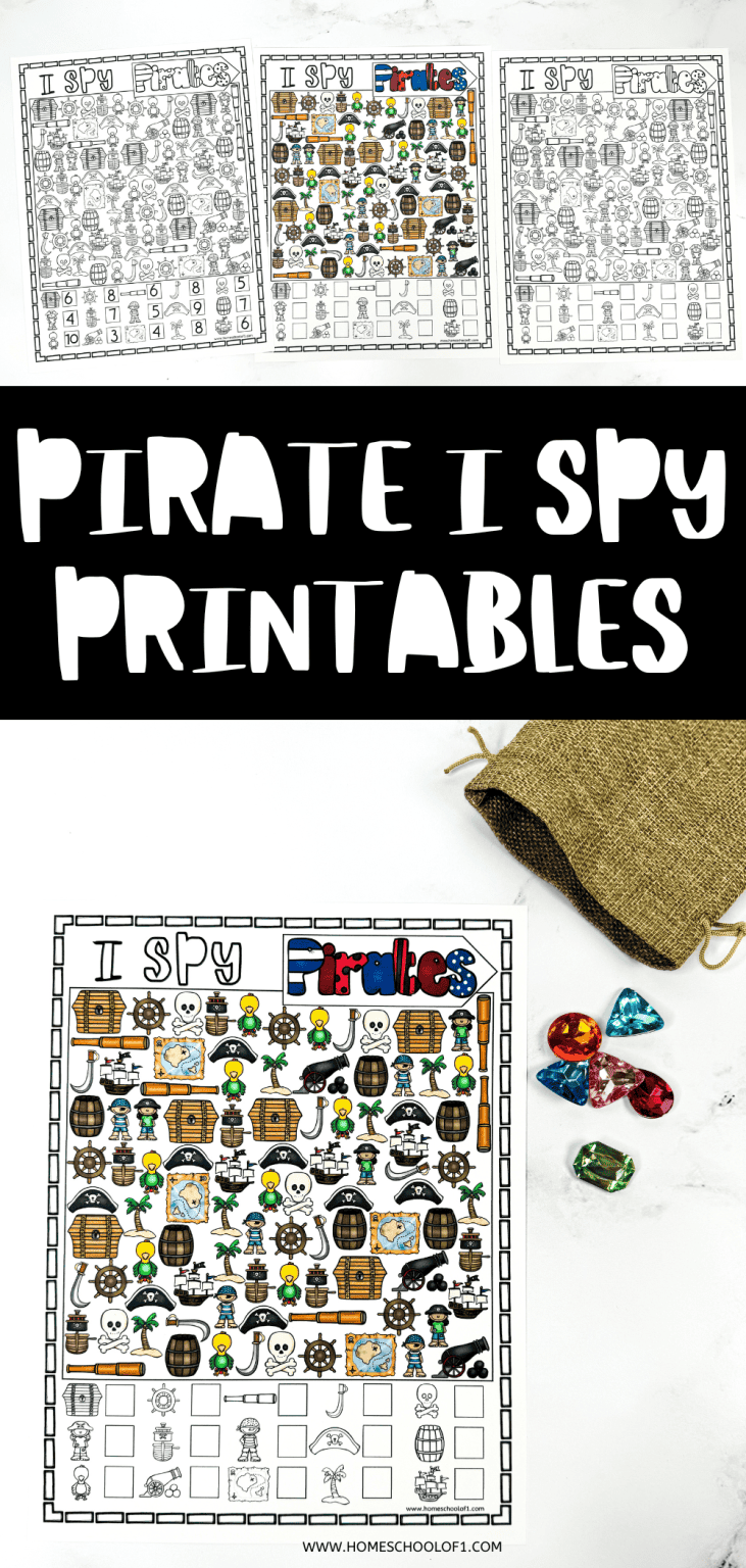 Free Pirate I Spy Printable