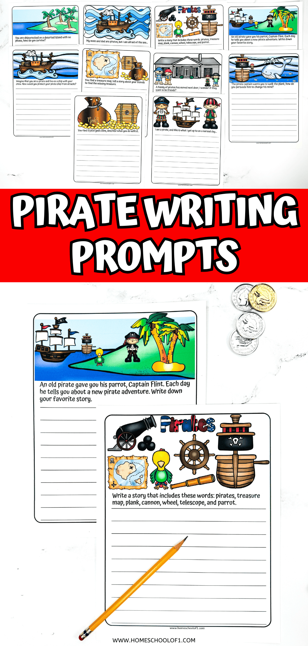 Free Pirate Writing Prompts