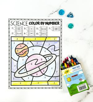 Science Color By Number Worksheets (9 Free Coloring Pages)