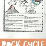 Rock Cycle Crossword Puzzle (Free Printable)