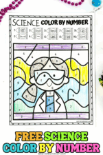Science Color By Number Worksheets (9 Free Coloring Pages)