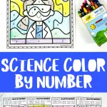 Science Color By Number Worksheets (9 Free Coloring Pages)