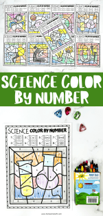Science Color By Number Worksheets (9 Free Coloring Pages)