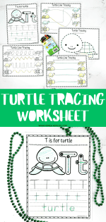 Turtle Tracing Worksheet (Free Printable)