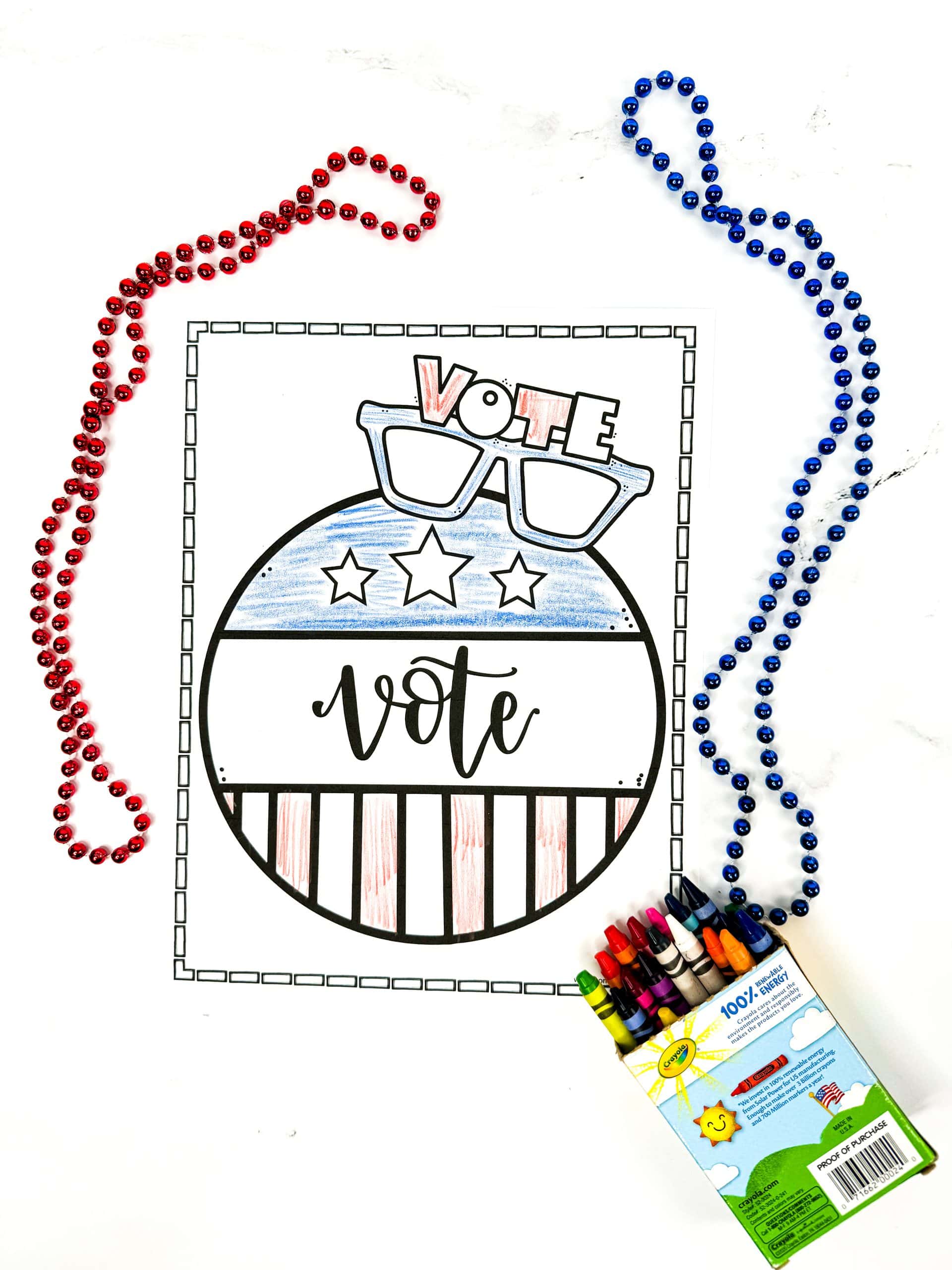 Election Day Coloring Pages (Free Worksheets)
