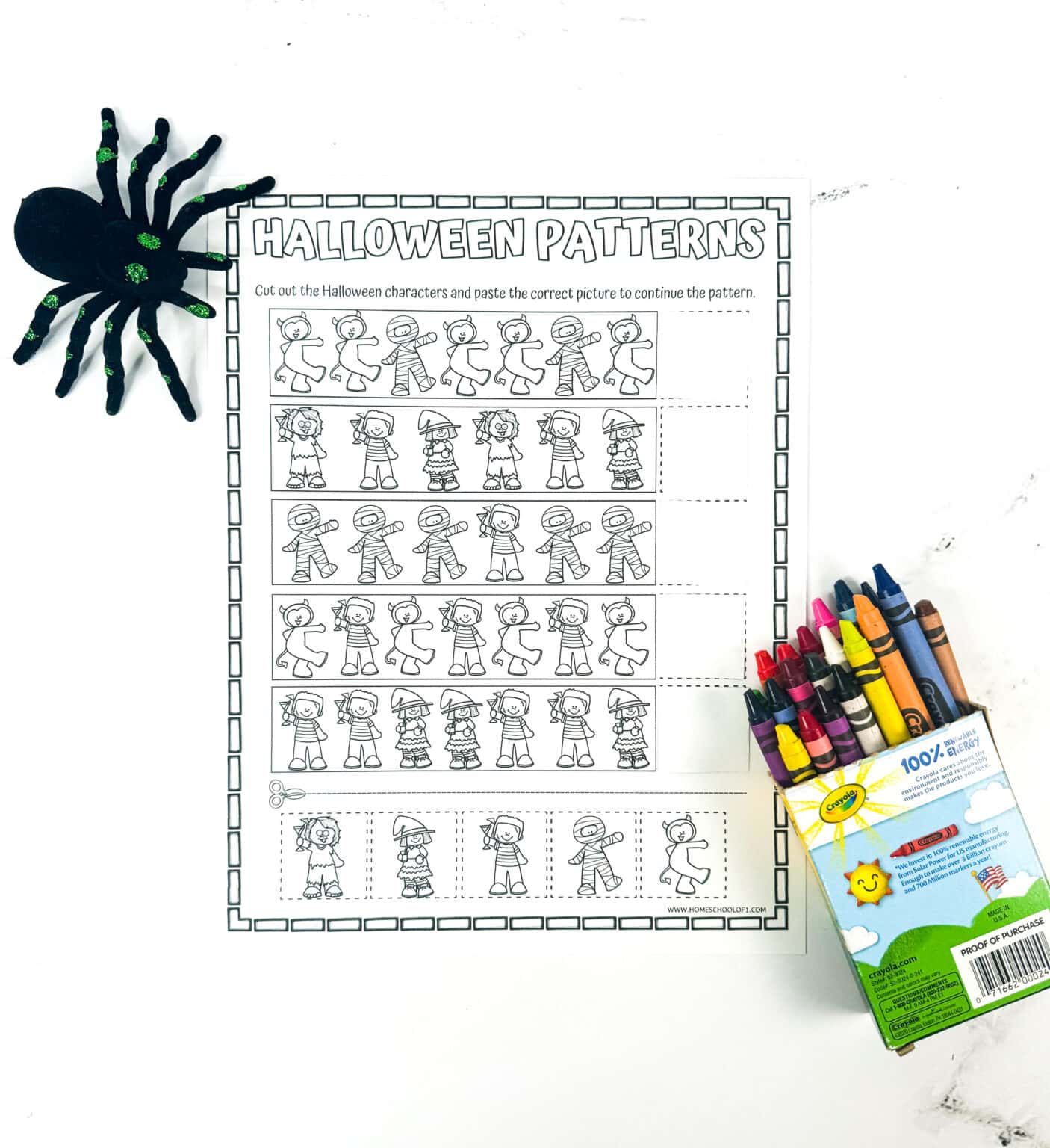 Free Halloween Patterns Worksheet