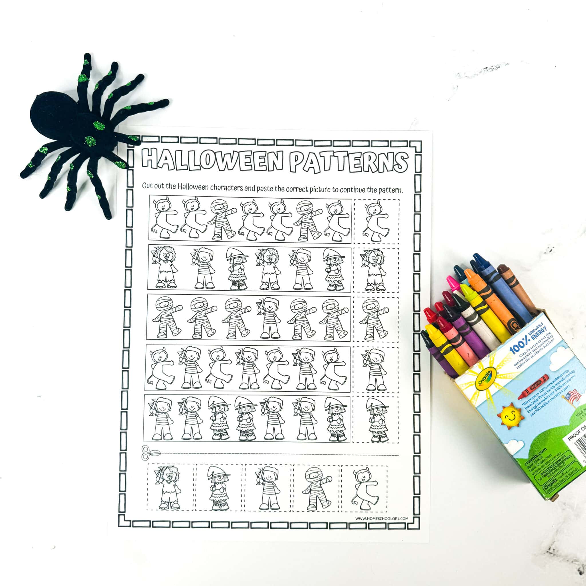 Free Halloween Patterns Worksheet