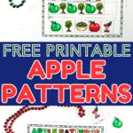 Apple Patterns Worksheet (Free Printable)