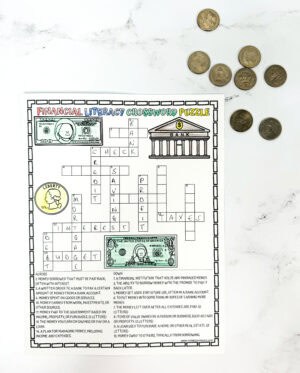Financial Literacy Crossword Puzzle (Free Printable Game)