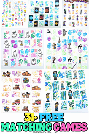 Printable Memory Games (32 Free Matching Games to Print)