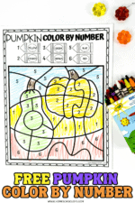 Pumpkin Color By Number (5 Free Printables)