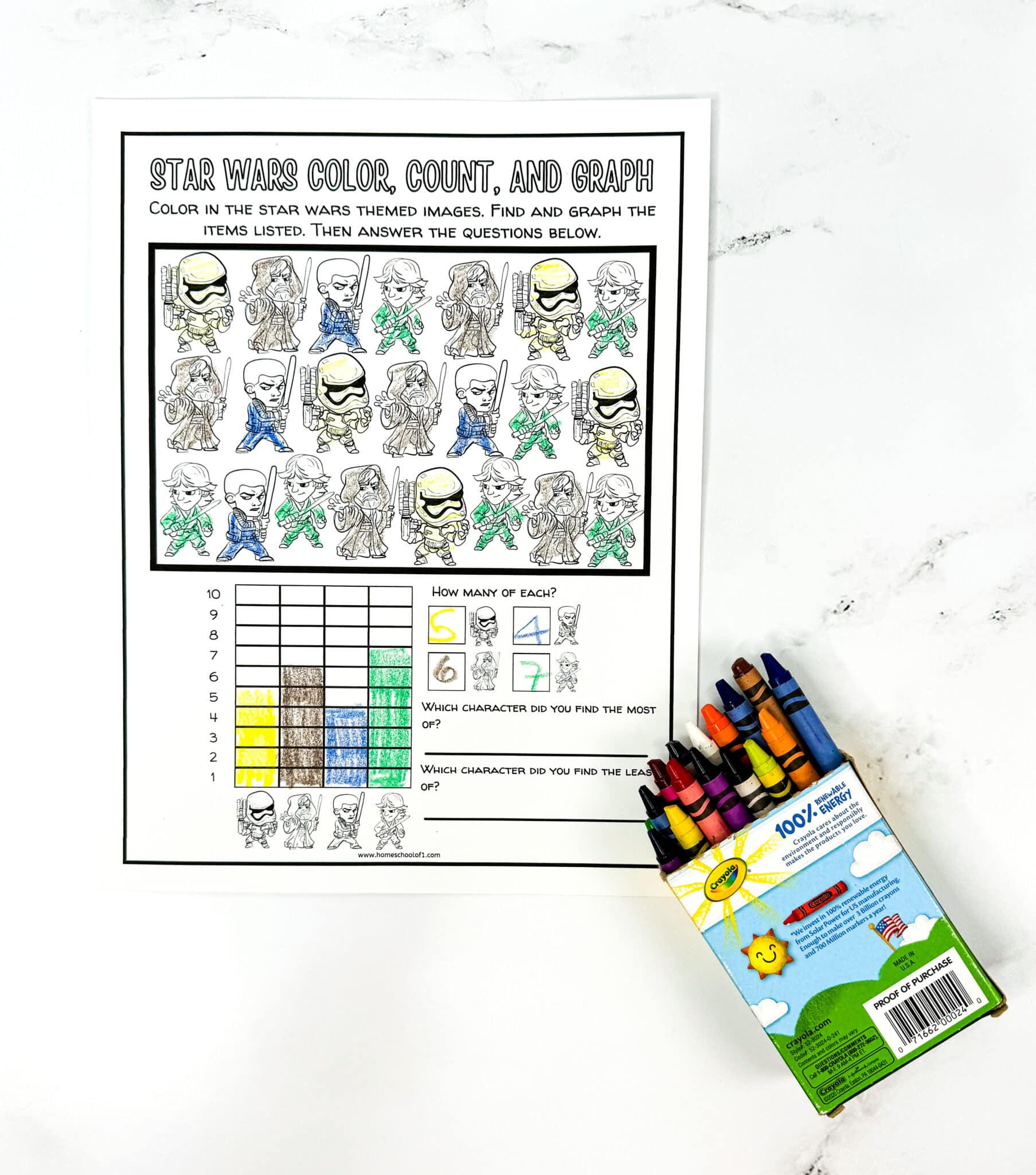 Star Wars Graphing Worksheet (Free Printables)