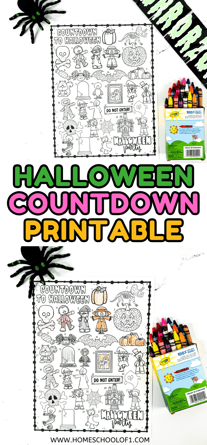 Free Halloween Countdown Printable