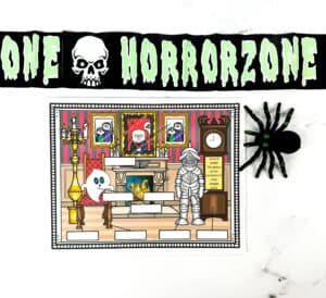 Free Label the Haunted House Worksheet