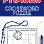Moon Phases Crossword Puzzle (Free Printable)