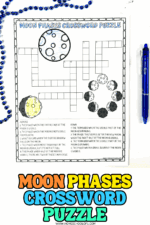 Moon Phases Crossword Puzzle (Free Printable)