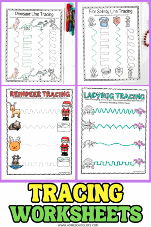 Free Printable Tracing Worksheets for Preschool & Kindergarten