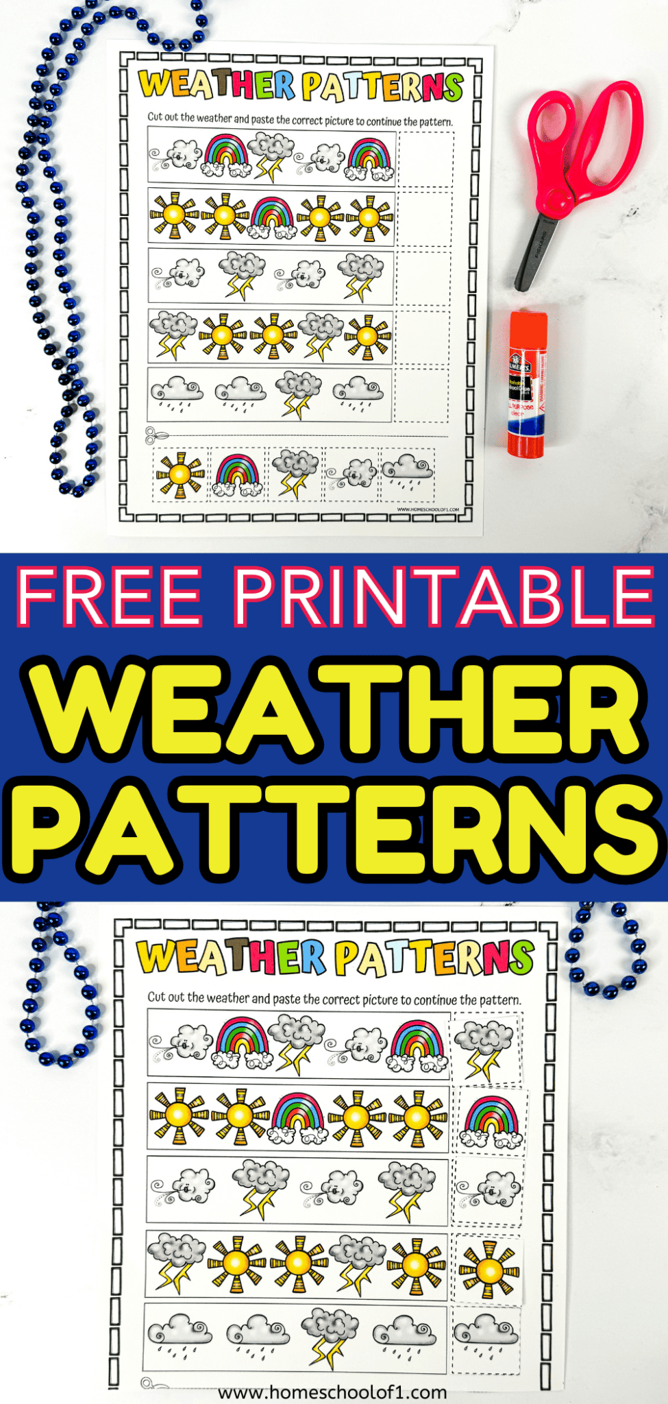 Weather Patterns Worksheet (Free Printable)
