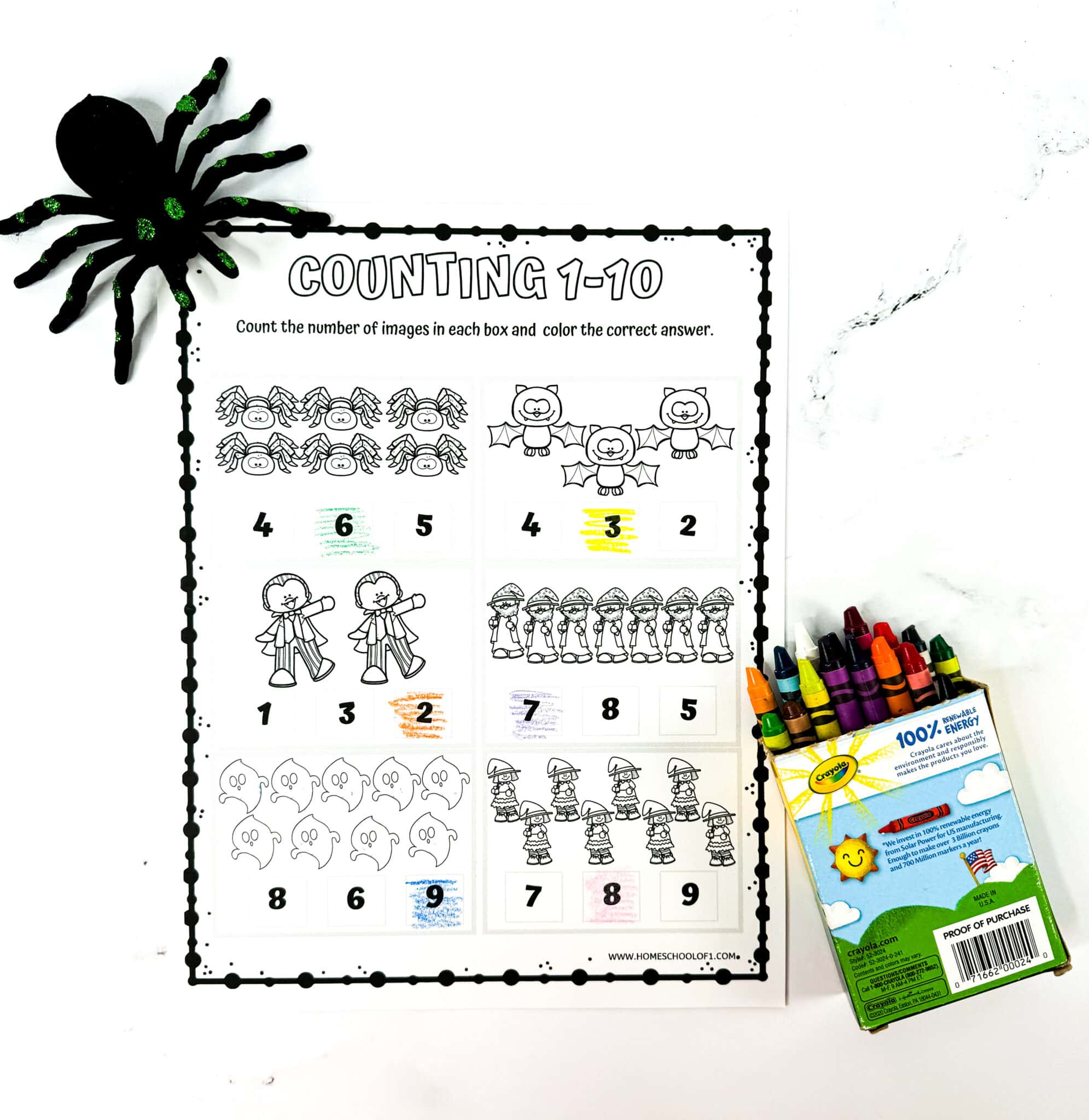 Free Halloween Math Worksheets For Kindergarten