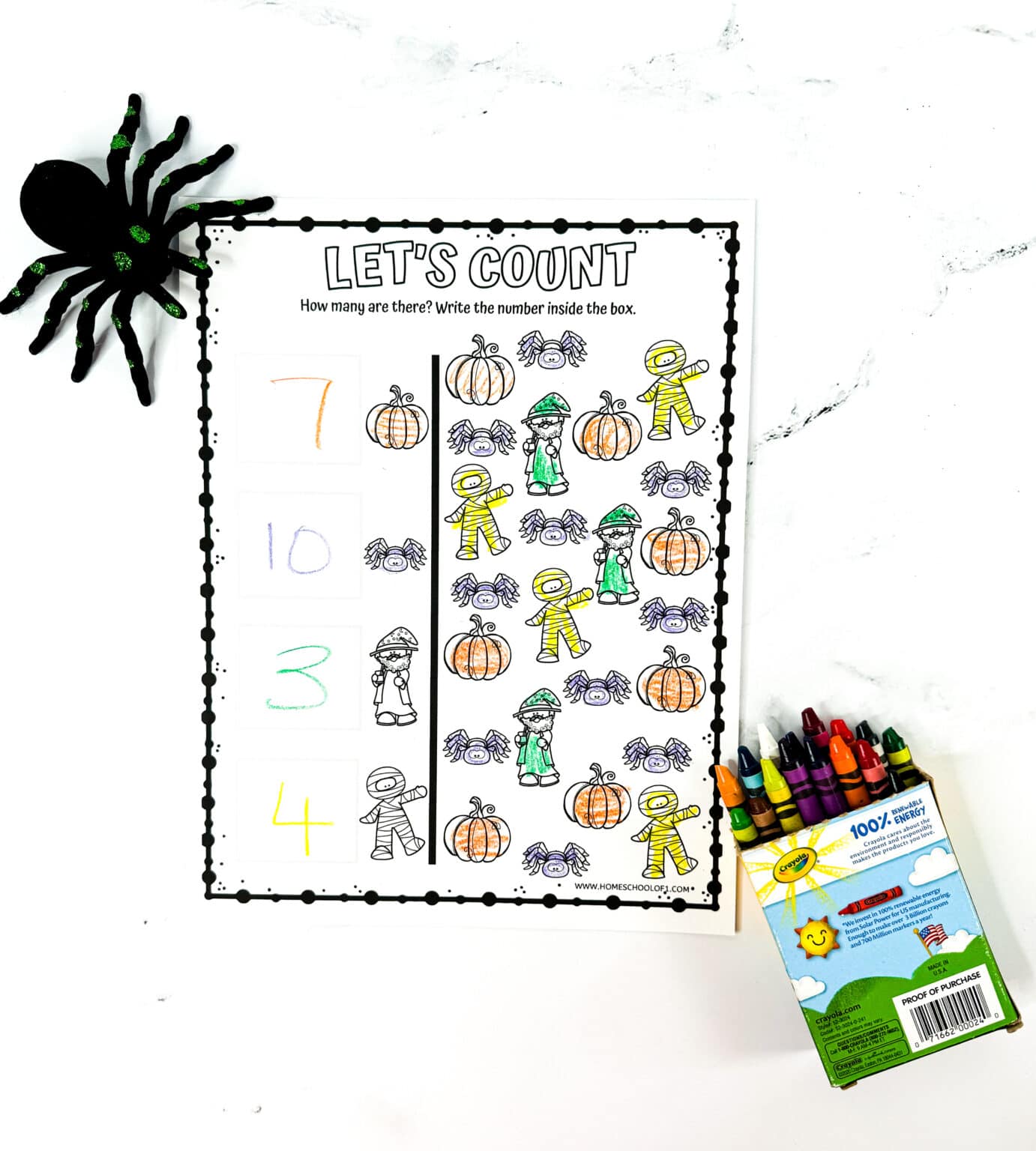 Free Halloween Math Worksheets For Kindergarten