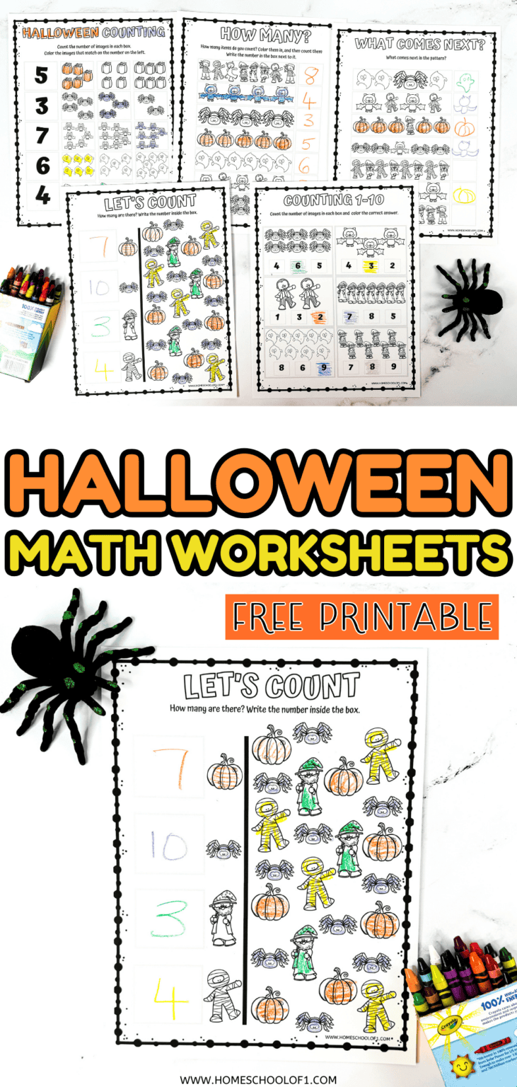 Free Halloween Math Worksheets For Kindergarten